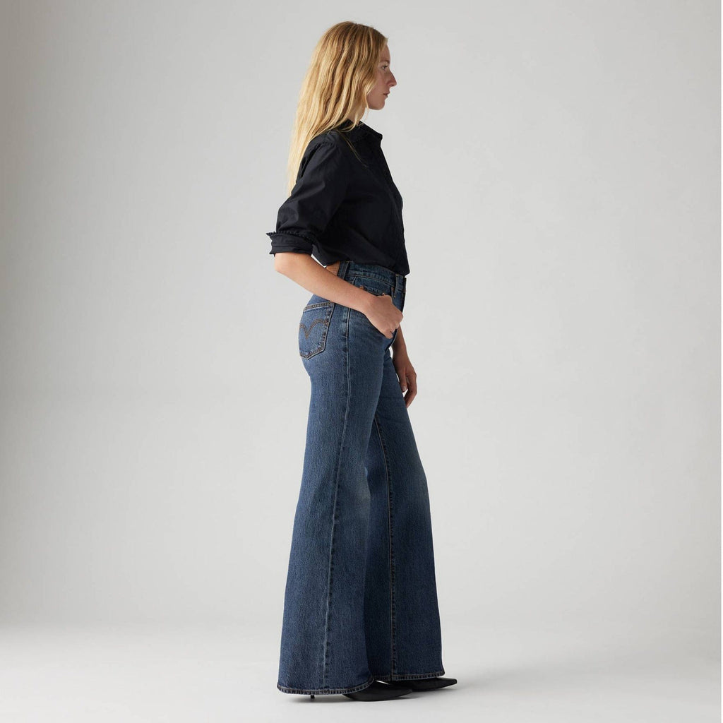 Levi's Ribcage Bell Jeans Romantic Story In Blue