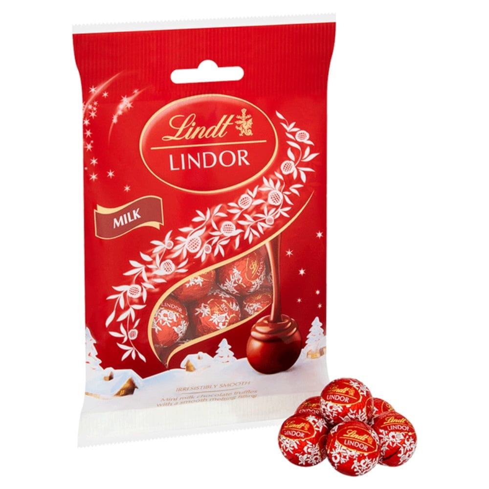 Lindt LINDOR Milk Chocolate Mini Truffles, 80g