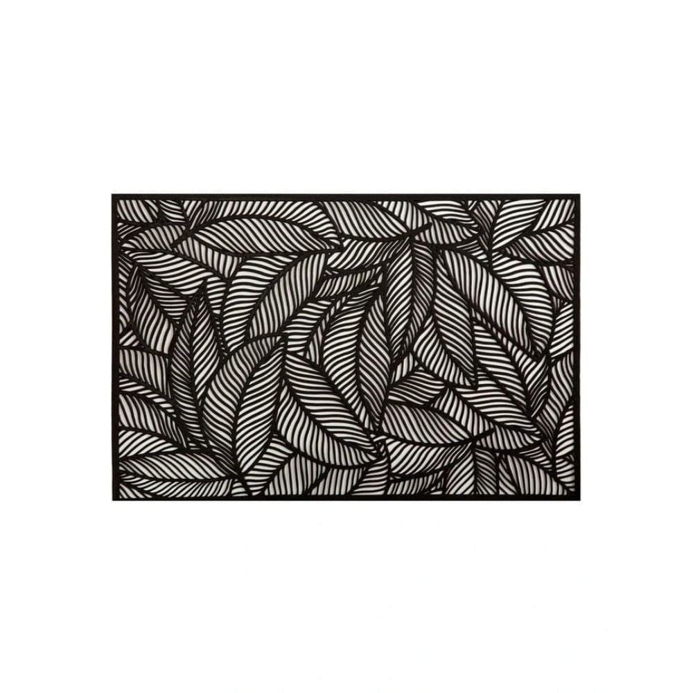 Maxwell & Williams Table Accents Cut-Out Placemat 45x30cm Black Leaf