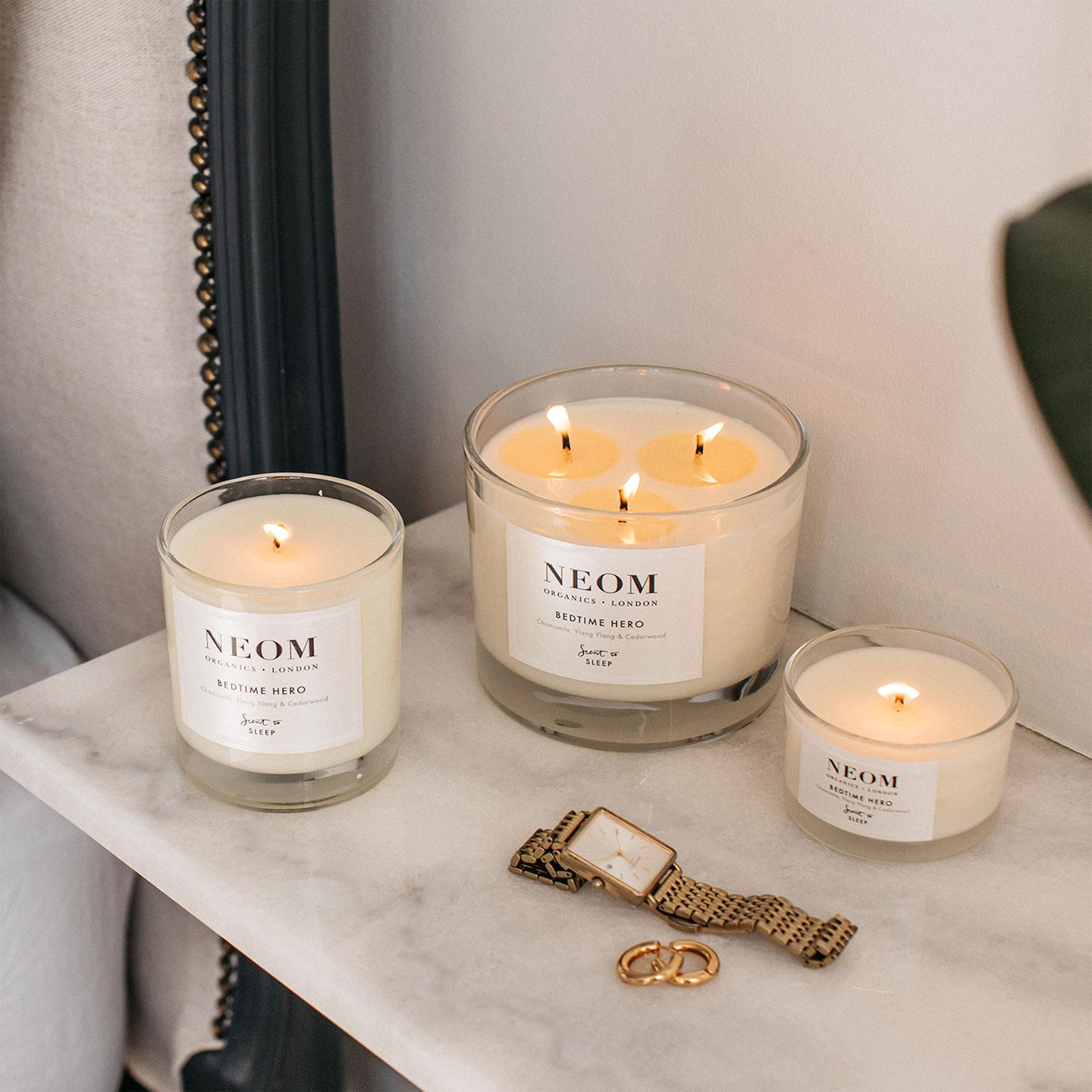 NEOM Bedtime Hero Scented Candle Travel