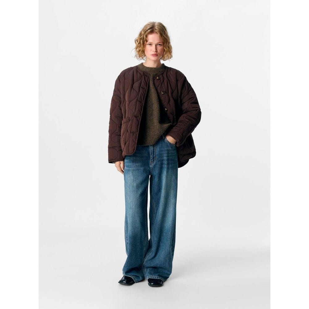 OBJECT OBJALLIE Quilted Jacket In Java