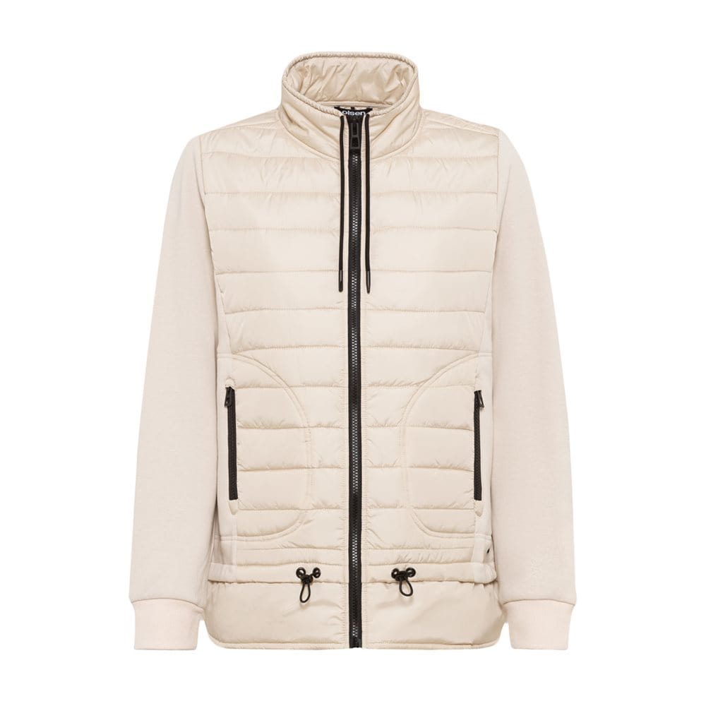 Olsen Henny Fit Padded Cream Jacket With Zip
