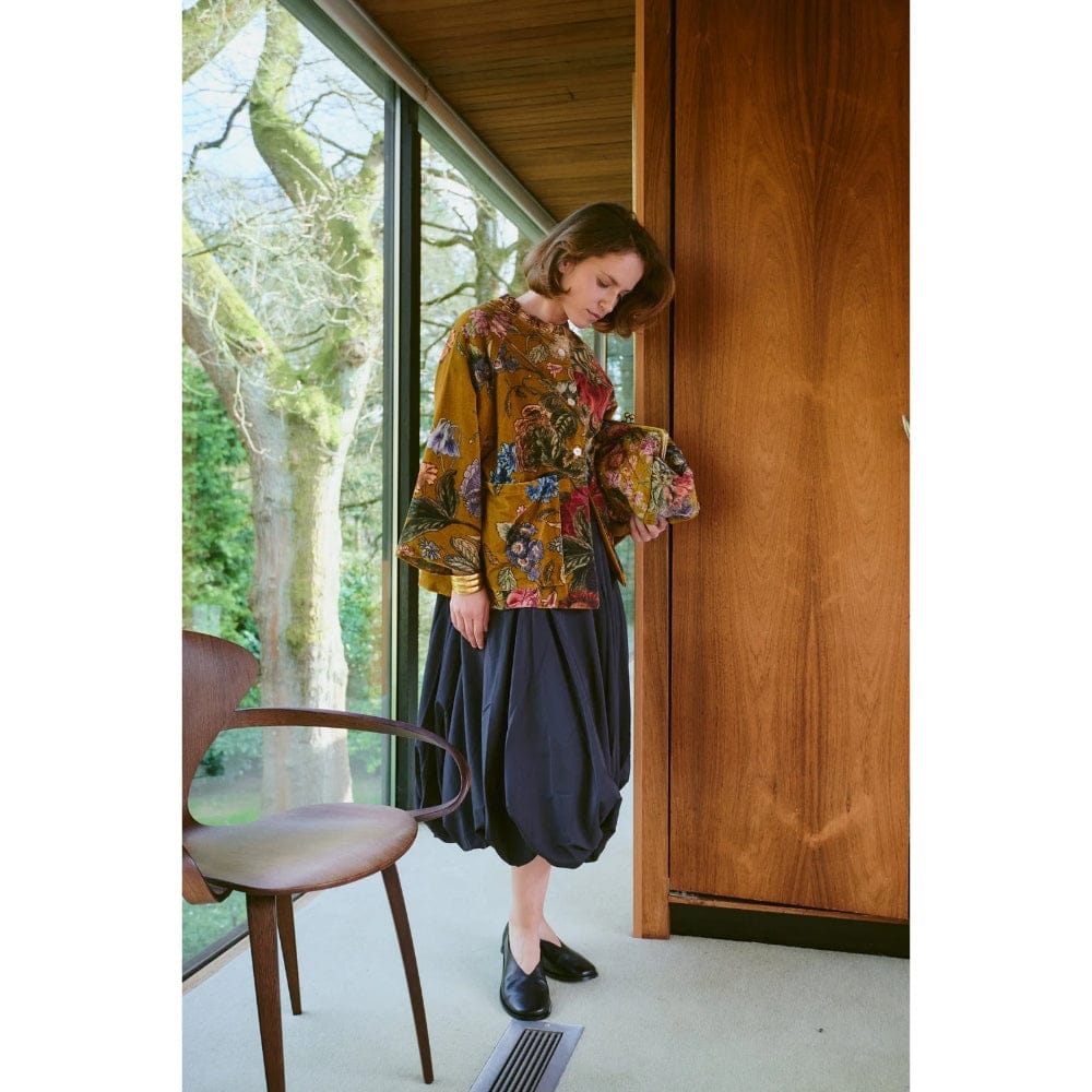 One Hundred Stars Velvet Jacket In Primula Gold