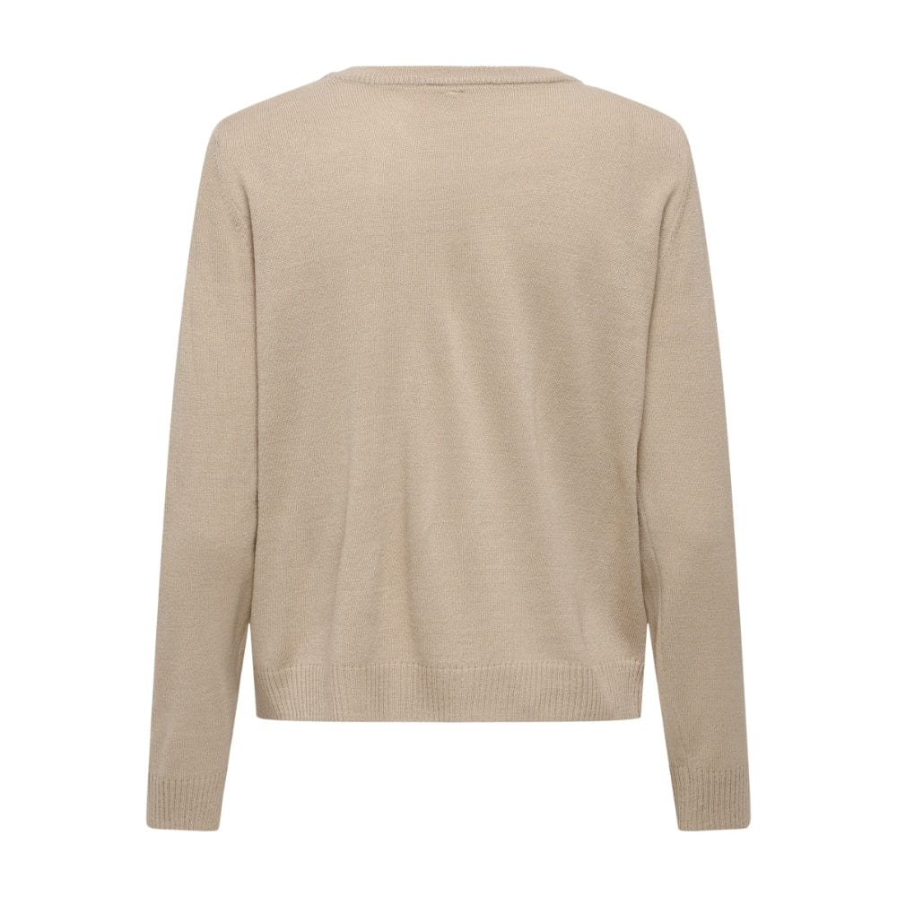 ONLY ONLXMAS Christmas Sock Jumper In Beige