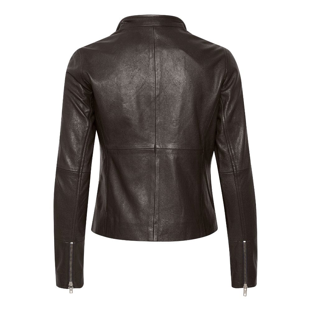 Part Two Frances Biker Jacket In Brown