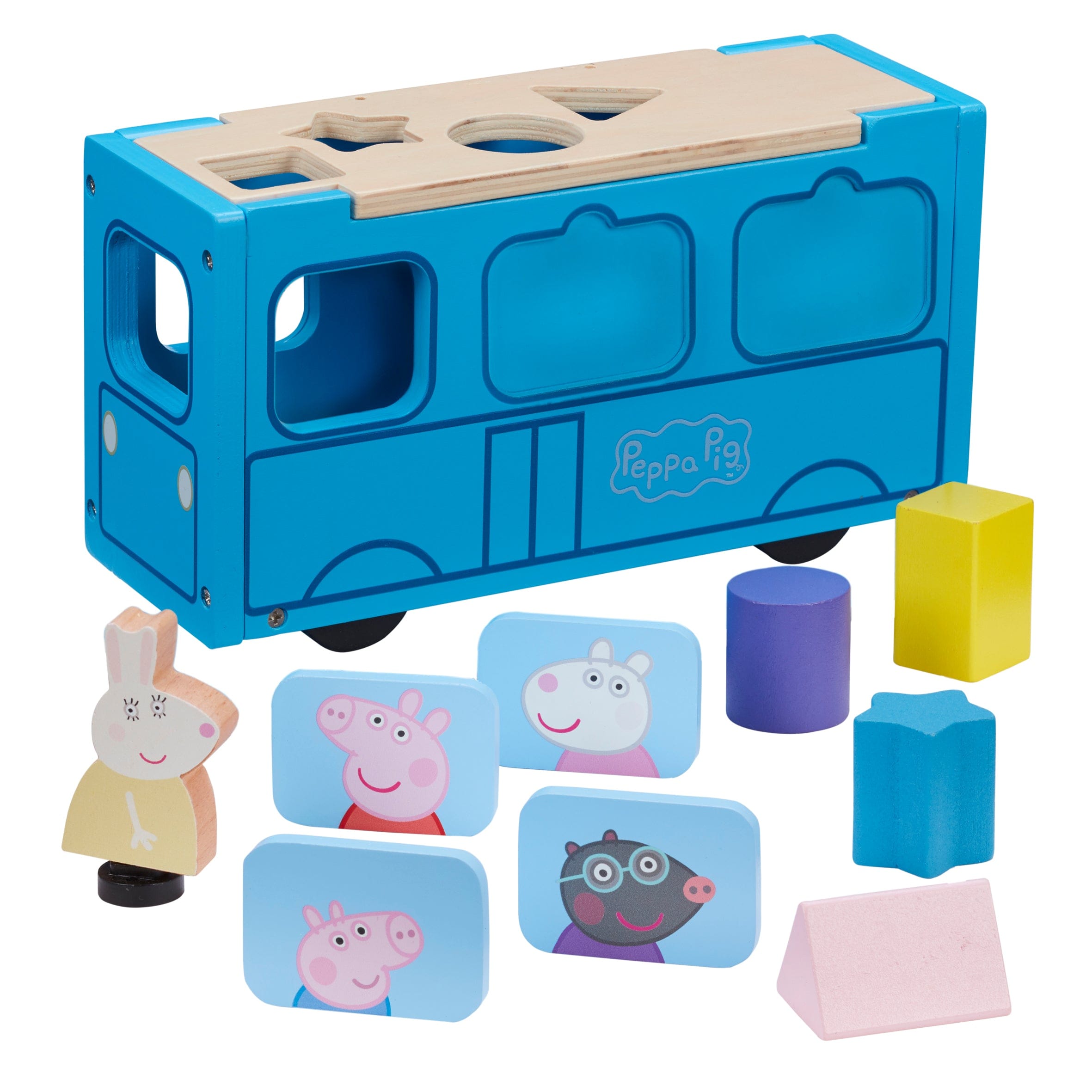 Peppa Pig Wooden School Bus