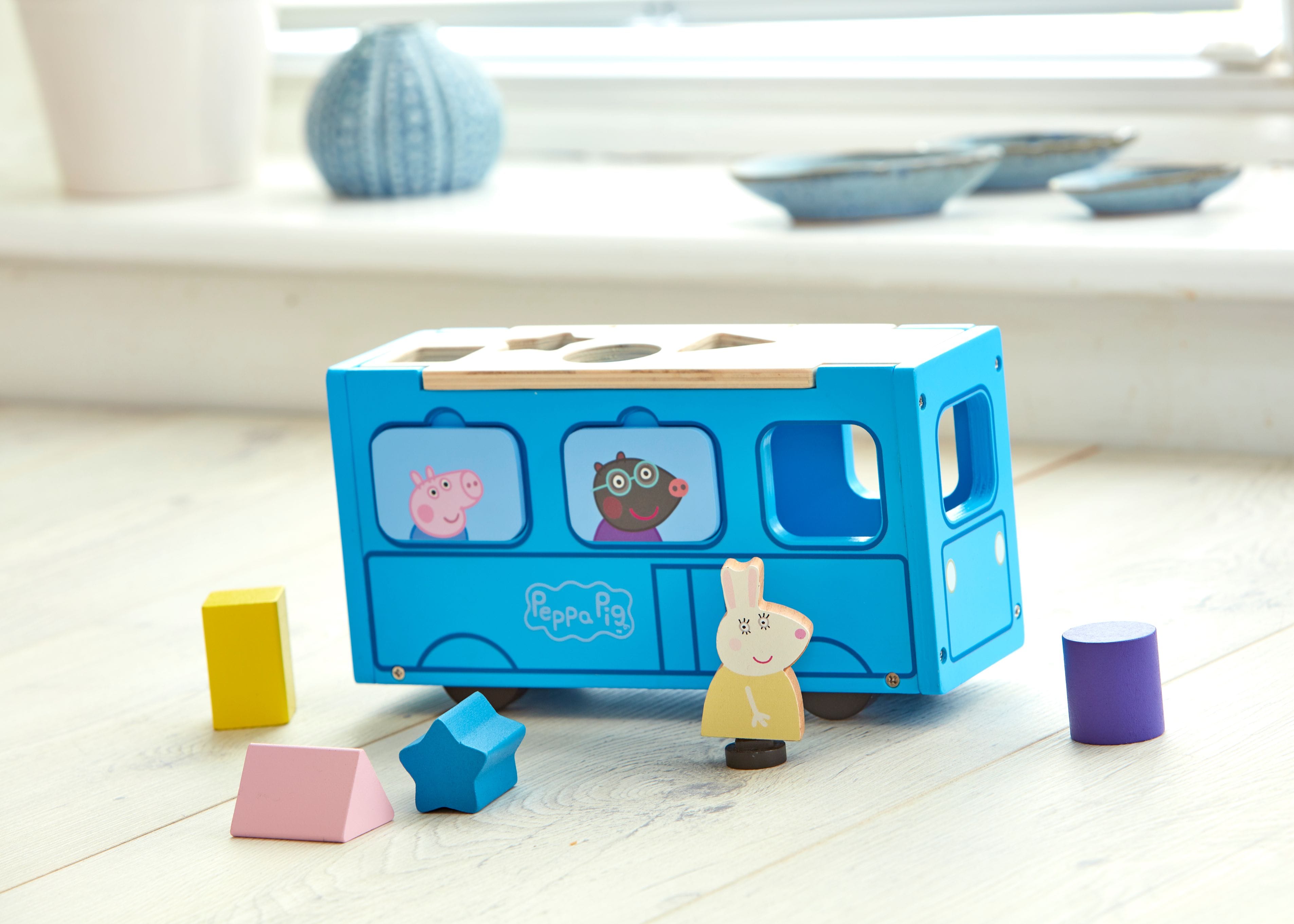 Peppa Pig Wooden School Bus