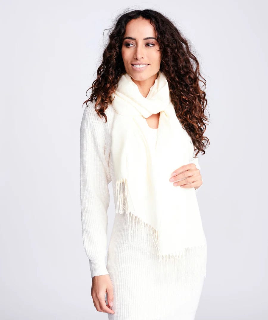 Pia Rossini - Pia Pashmina Scarf In Ecru