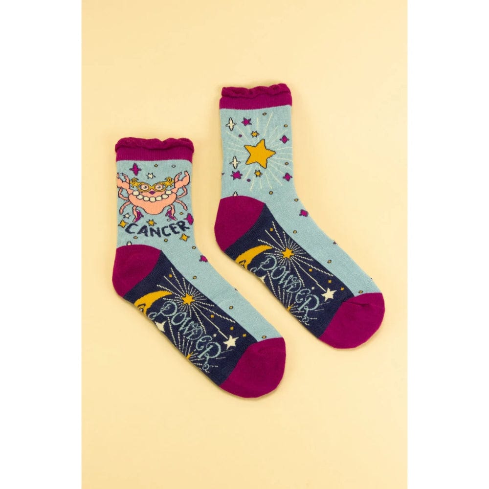 Powder Cancer Zodiac Ankle Socks