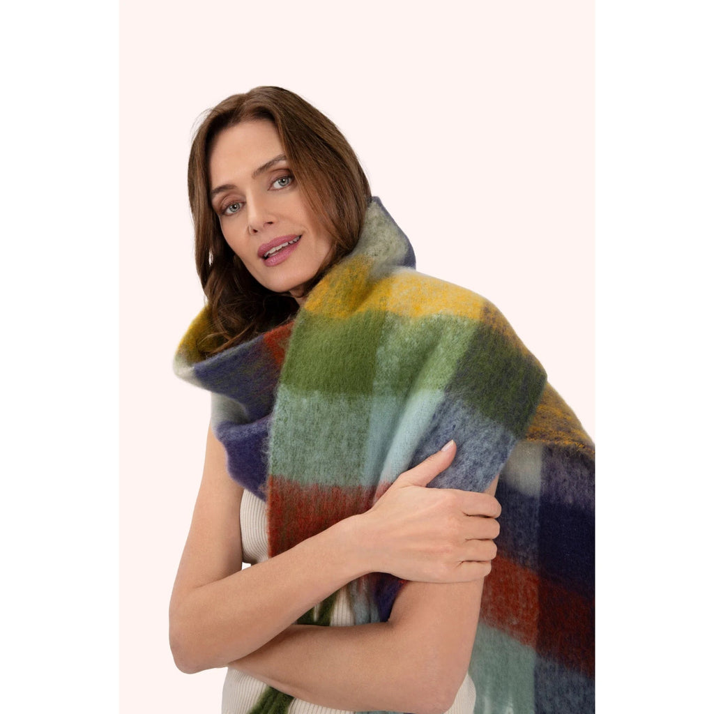 Powder Molly Cosy Scarf In Navy Mix