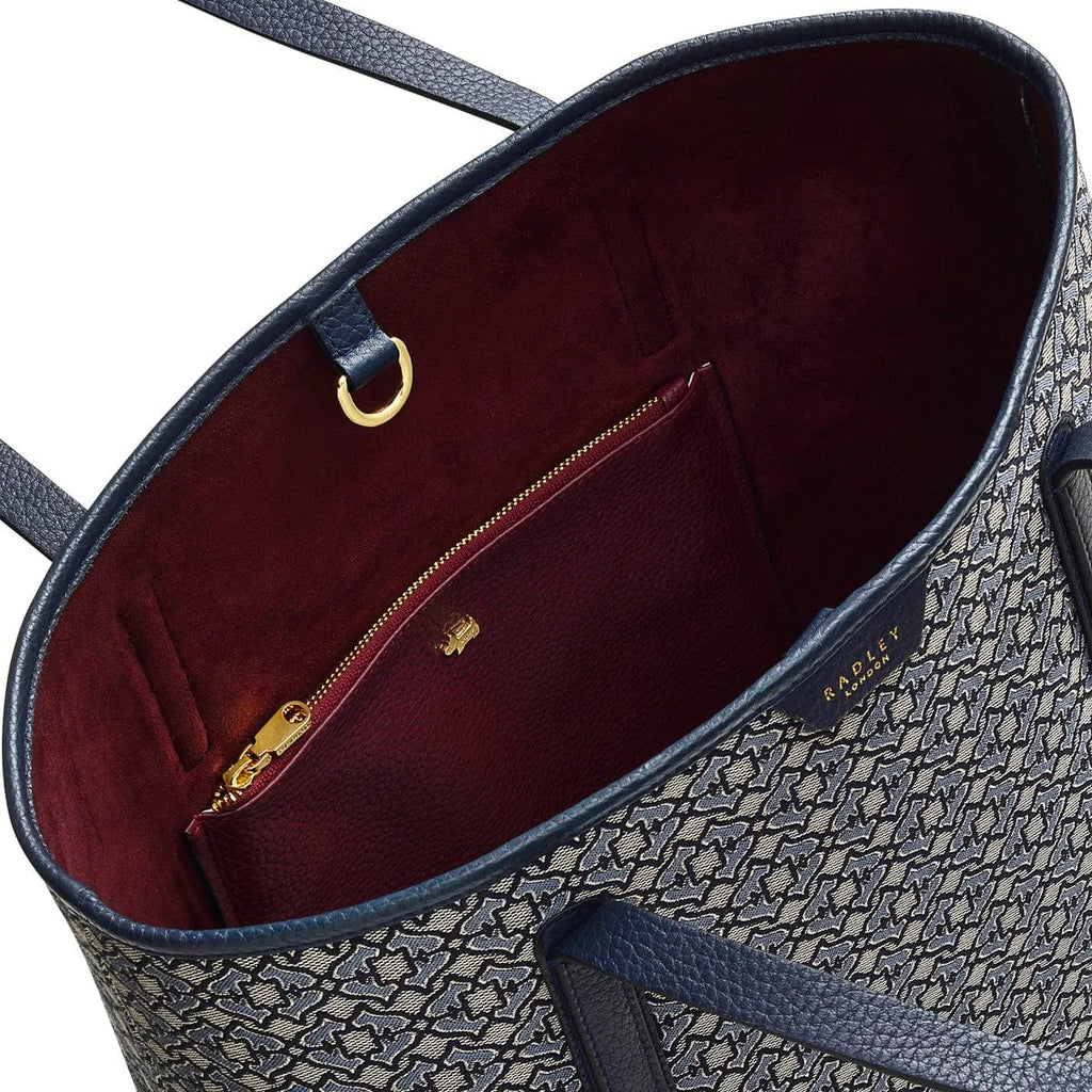 Radley Museum Street Heirloom Large Open Tote Bag Grey Goose