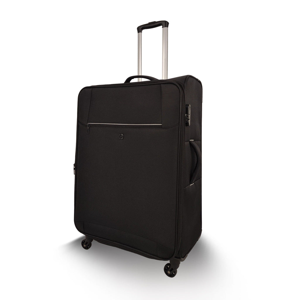 Qubed Pi 55cm Suitcase Upright Black