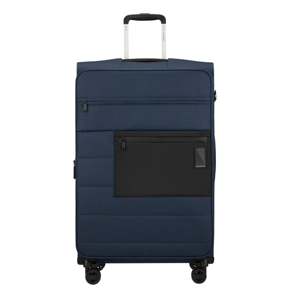 Samsonite Vaycay 77cm 4-Wheel Large Expandable Suitcase in Navy Blue