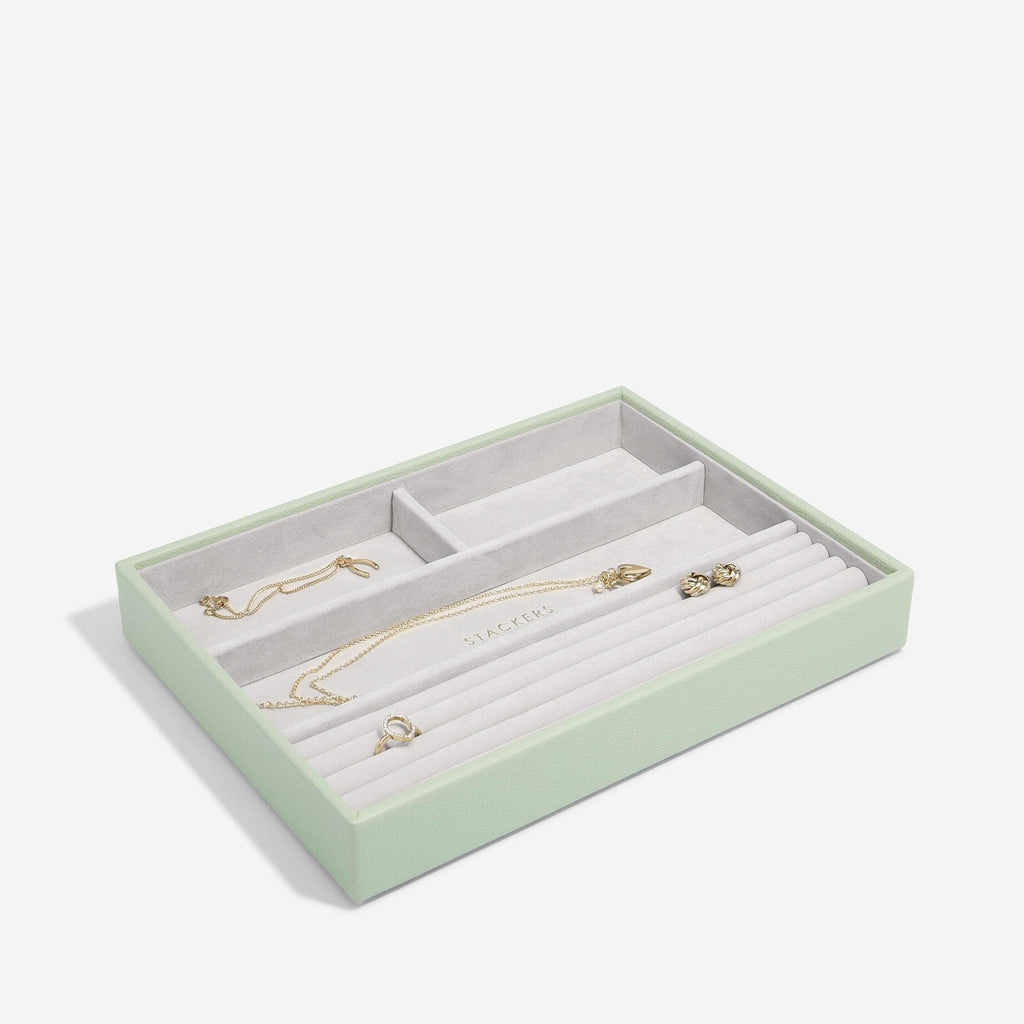 Stackers Classic Ring Bracelet Layer In Sage Green