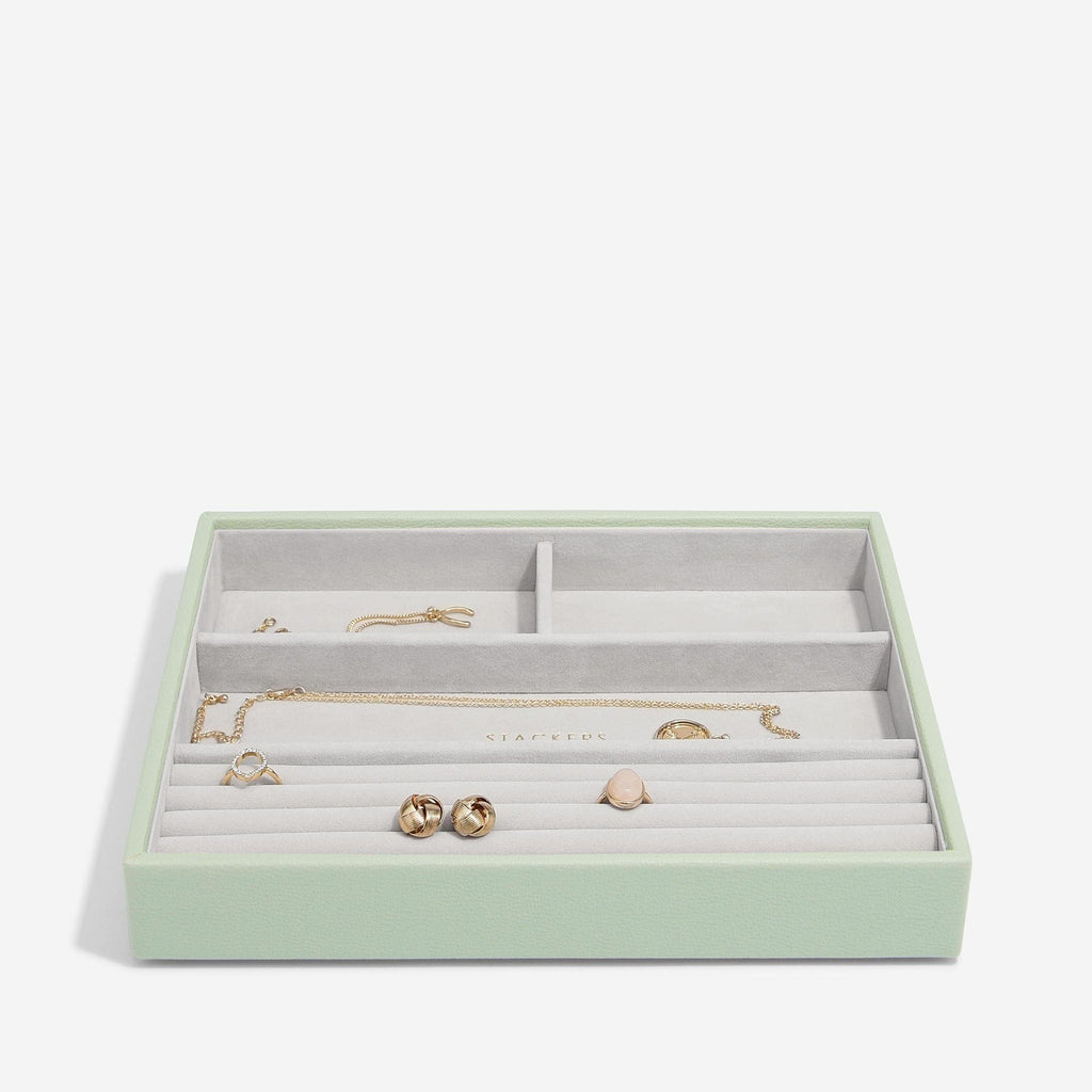 Stackers Classic Ring Bracelet Layer In Sage Green