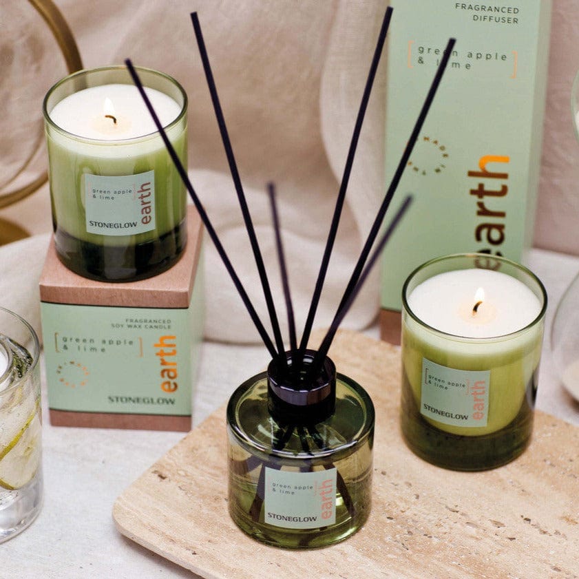 Stoneglow Elements - Earth - Green Apple & Lime - Reed Diffuser