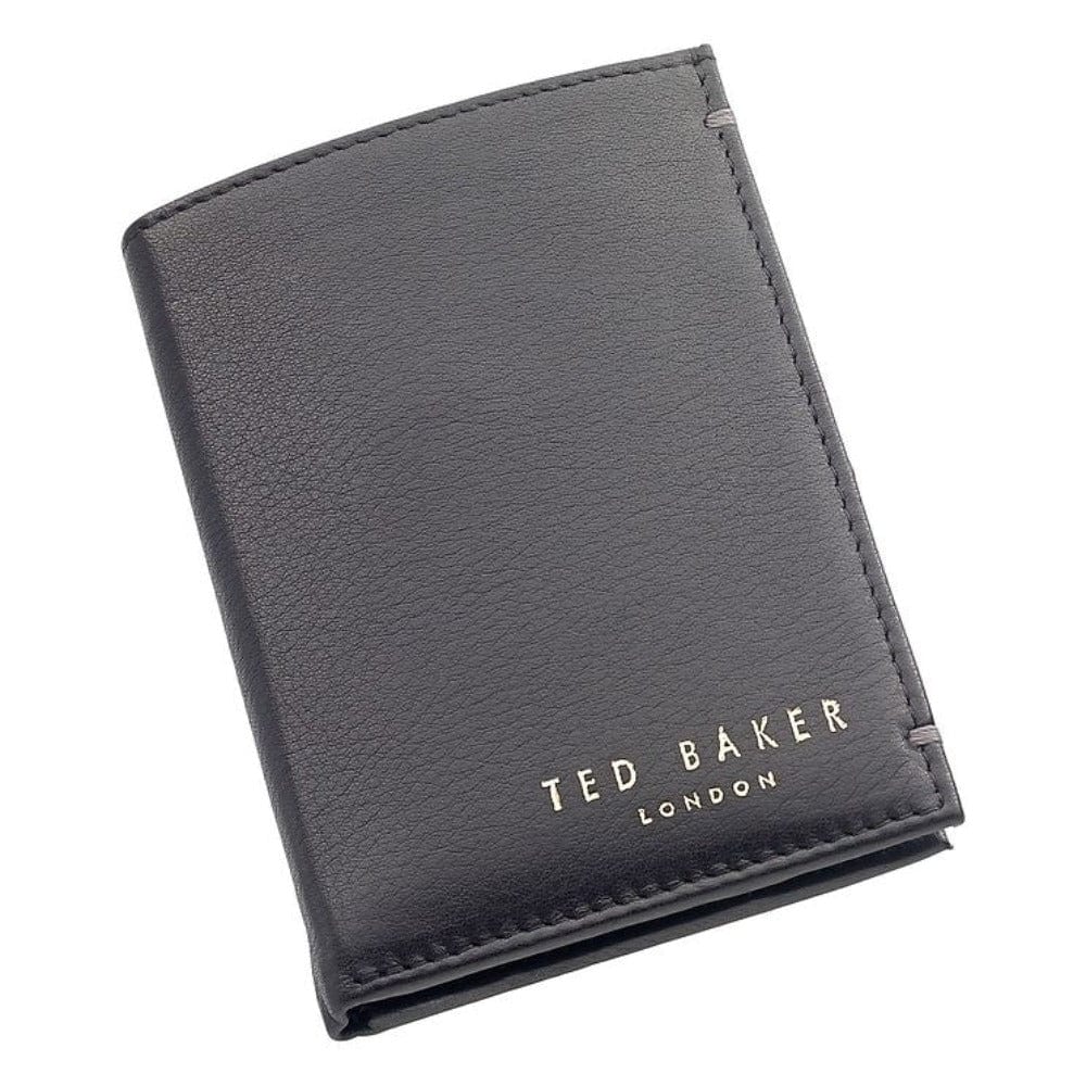 Ted Baker Zacks Bifold Leather Wallet In Black