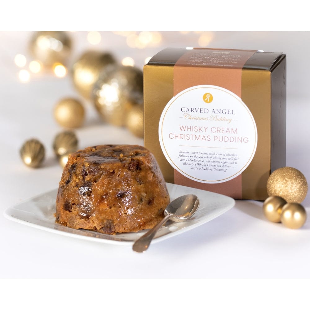 The Carved Angel - Whisky Cream Christmas Pudding, 120g