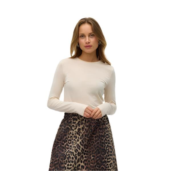 Vero Moda AWARE Vmfiona Long sleeves O-neck Top Vma in Birch