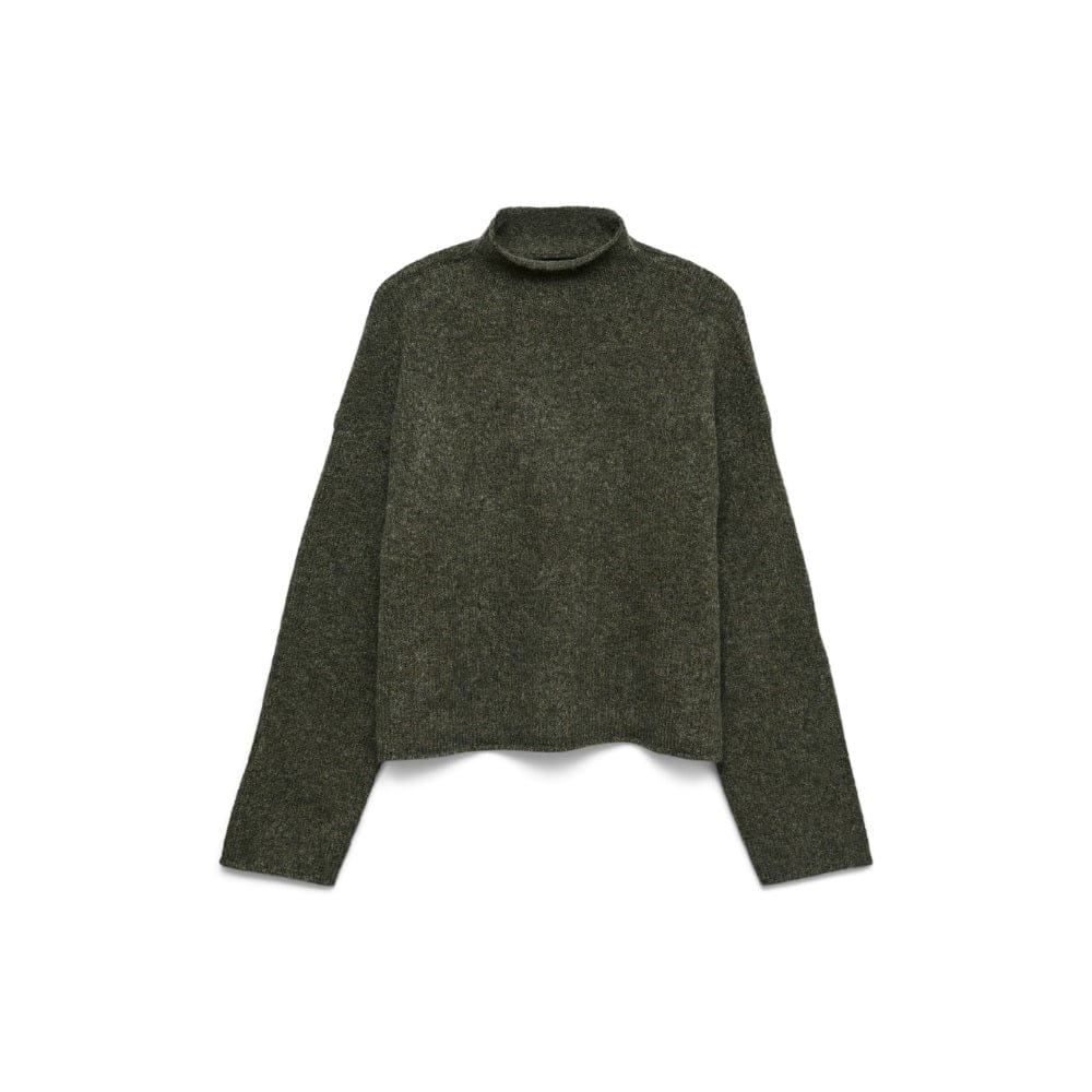 Vero Moda Vmmirla Highneck Pullover In Green Leaf
