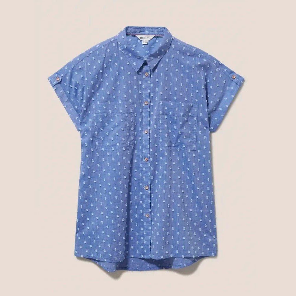 White Stuff Ella Organic Shirt Blue