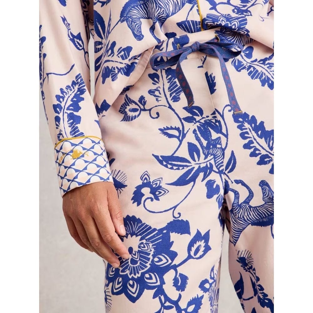 White Stuff Organic Nina PJ Bottom In Blue